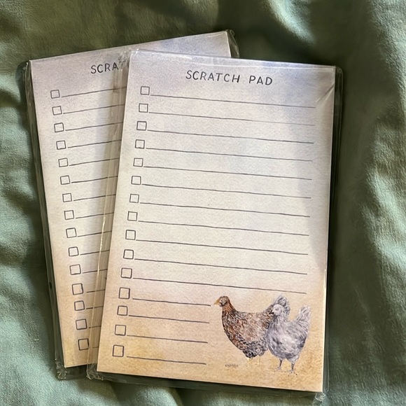yardia | Office | Nwt Chicken Check List Notepads Still In Plastic 0 ...
